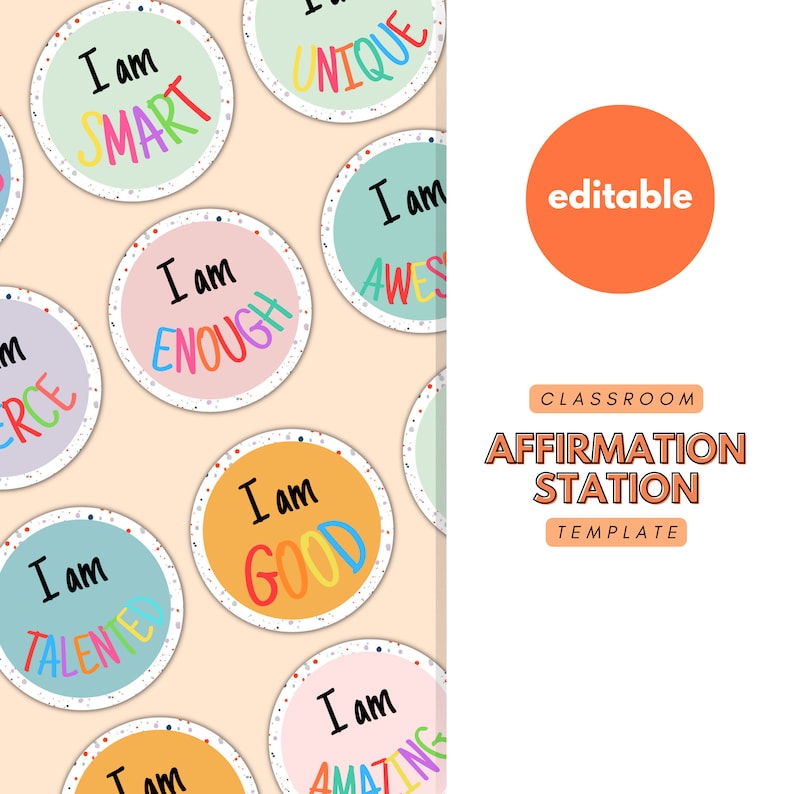 Affirmation Station, Positive Affirmations, Classroom Decor, Classroom ...