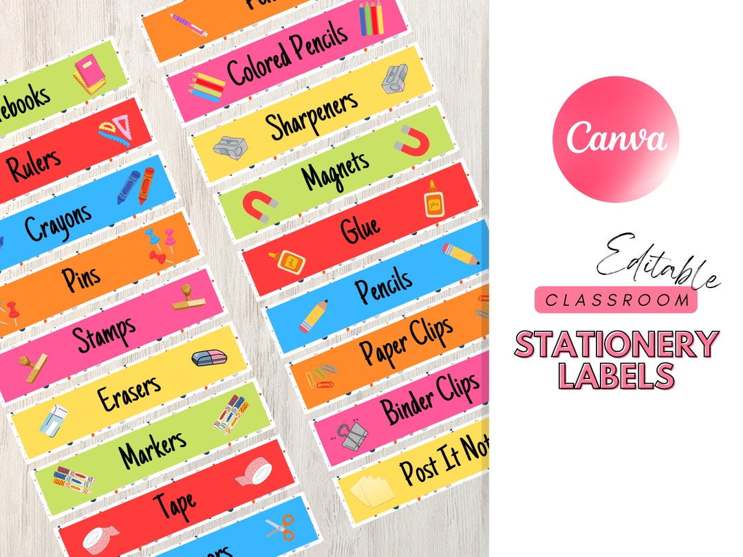 Stationery Labels Rolling Cart Labels Trolley Labels - Etsy