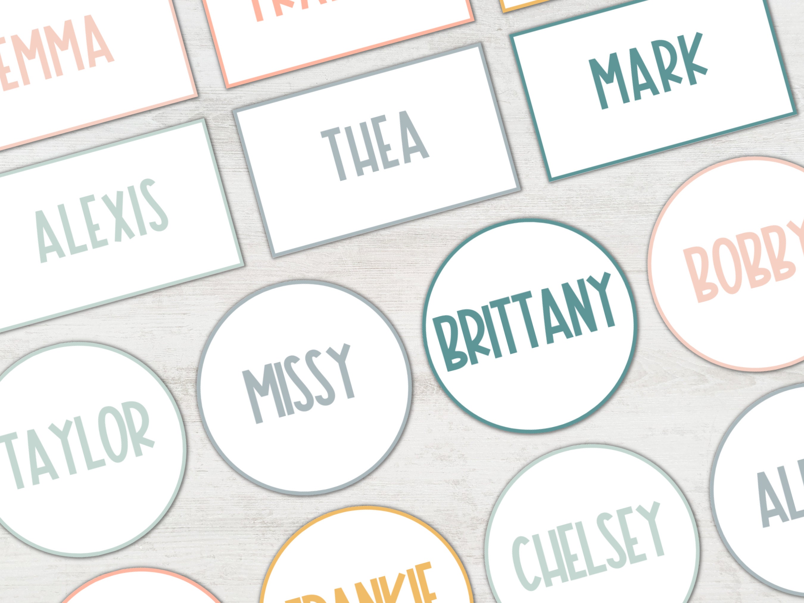 Name Tags, Desk Plates, First Day of School, Classroom Decor, Classroom ...