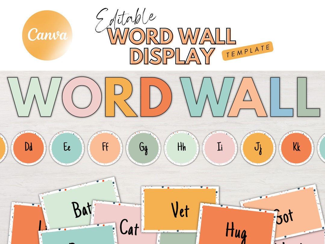 Word Wall Display Classroom Word Display Classroom Decor - Etsy Canada