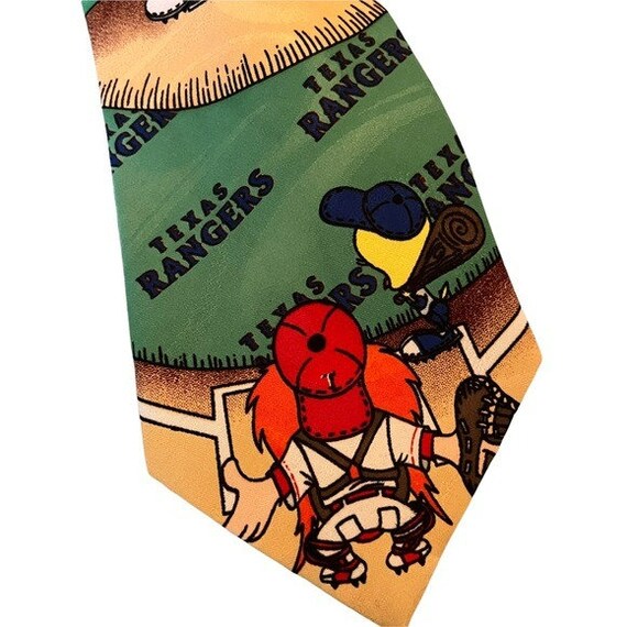 1994 Texas Rangers Tie Looney Tunes Baseball MLB Marv… - Gem