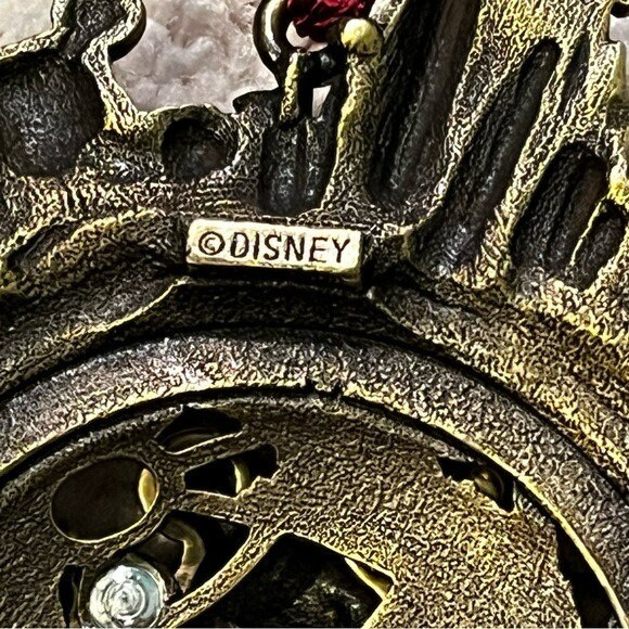 2001 Walt Disney World Christmas Ornament Brass Look Metal - Etsy