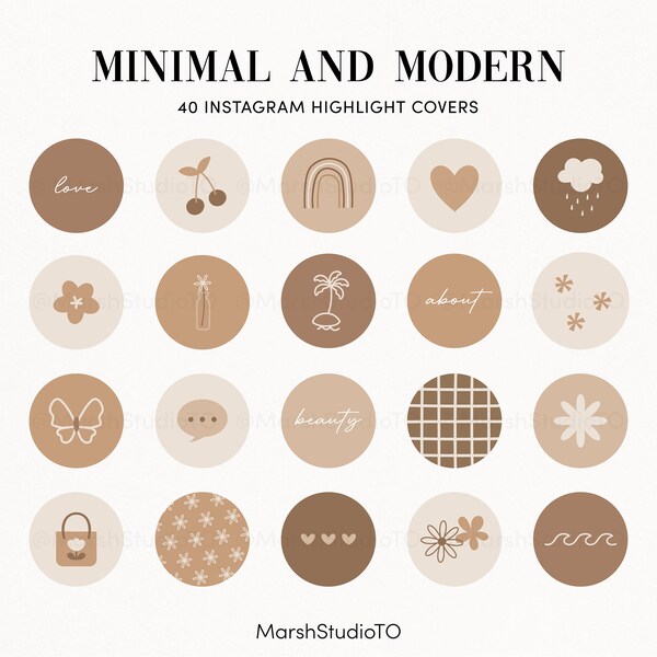 Instagram Highlight Covers Minimal - Etsy
