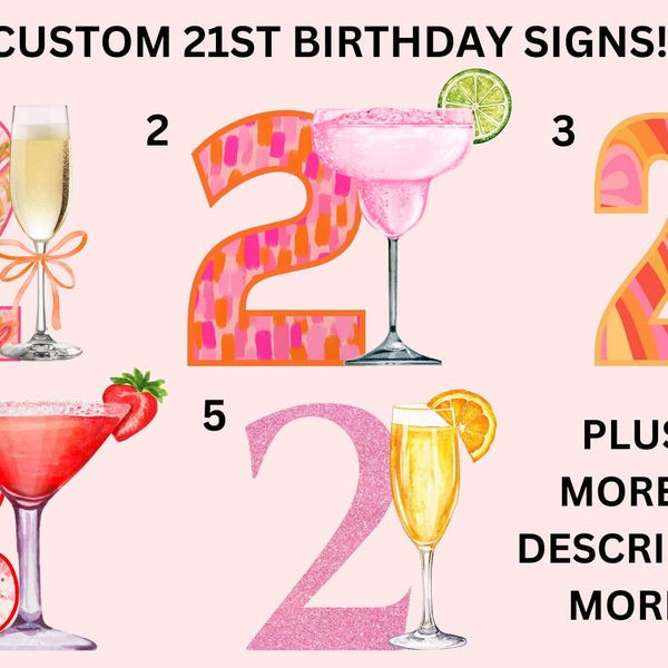 21st Birthday Signs - Etsy