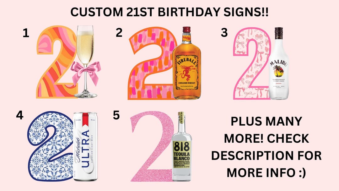 21st Birthday Sign Digital Download (QUICK DELIVERY!) - Etsy