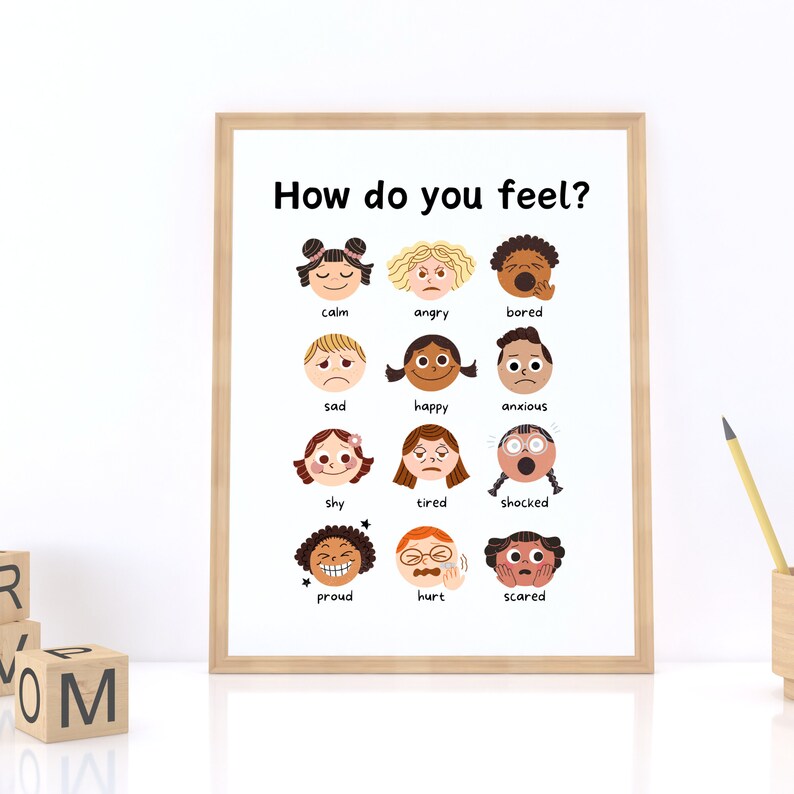 Calm Down Corner, Set of 2 Printable Posters, Feeling Emotions ...