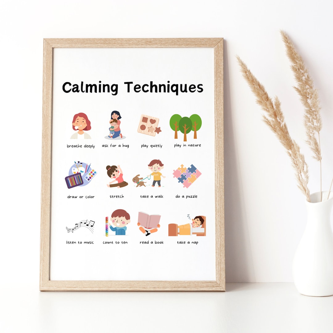 Calming Techniques Poster, Calm Down Corner, Calm Kids, Home School ...