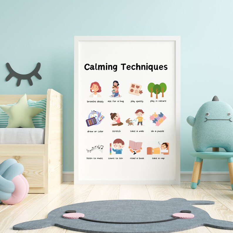 Calming Techniques Poster, Calm Down Corner, Calm Kids, Home School ...