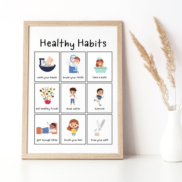 Kids Good Habit Chart - Etsy
