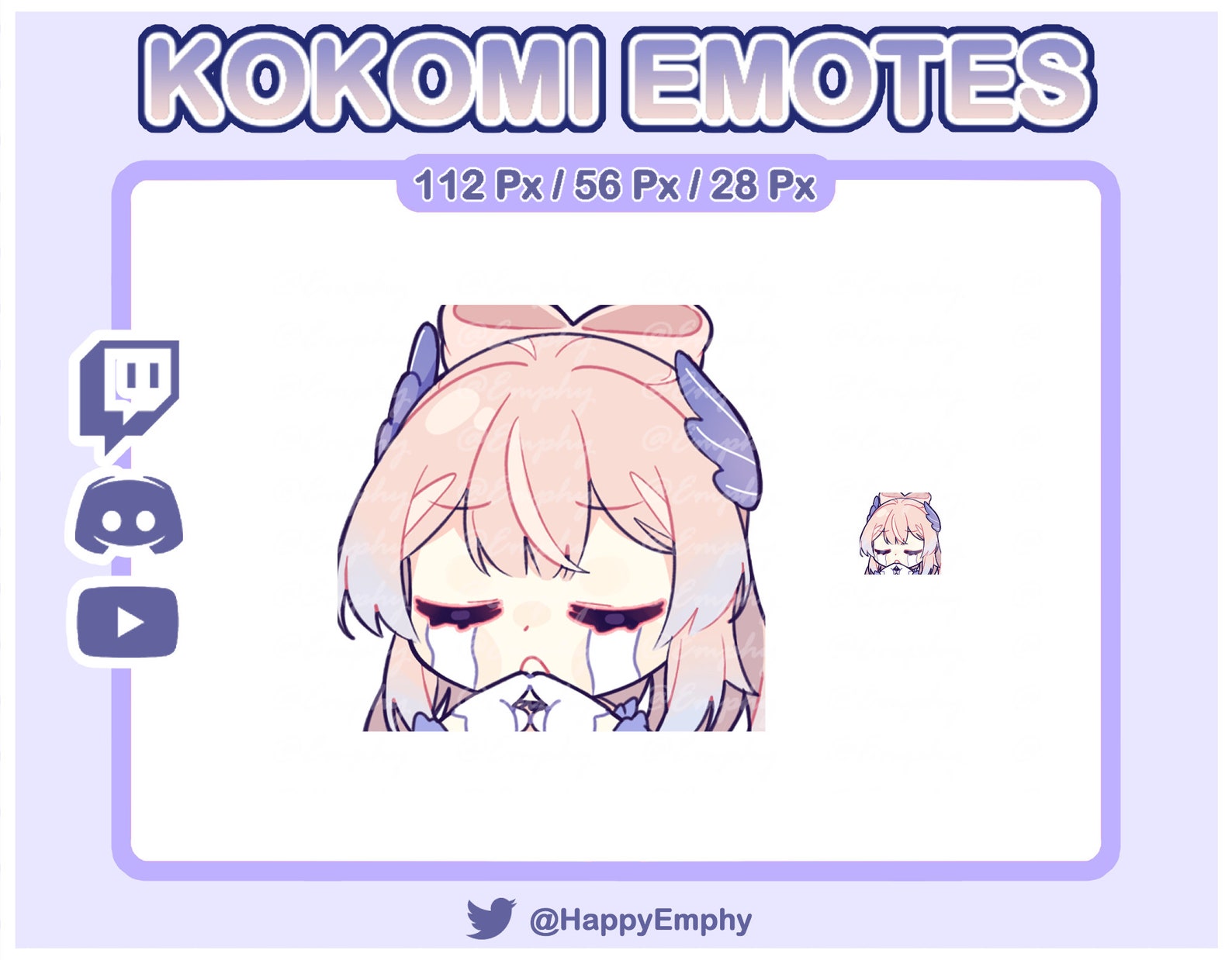 Genshin Impact Kokomi Emote / Stickers for Twitch / Discord / - Etsy India