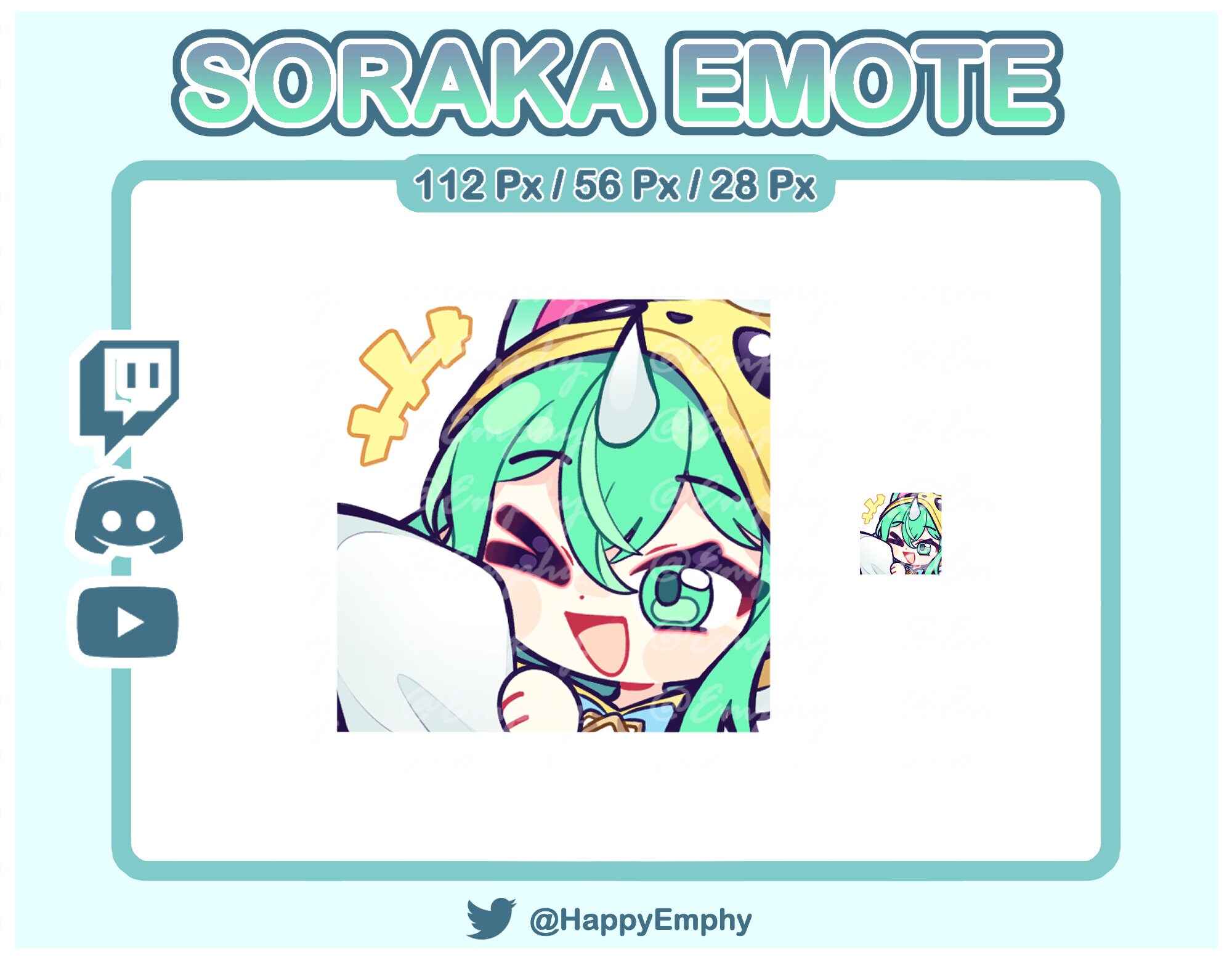 League of Legends Soraka Emote / Sticker for Twitch / Discord / Youtube ...