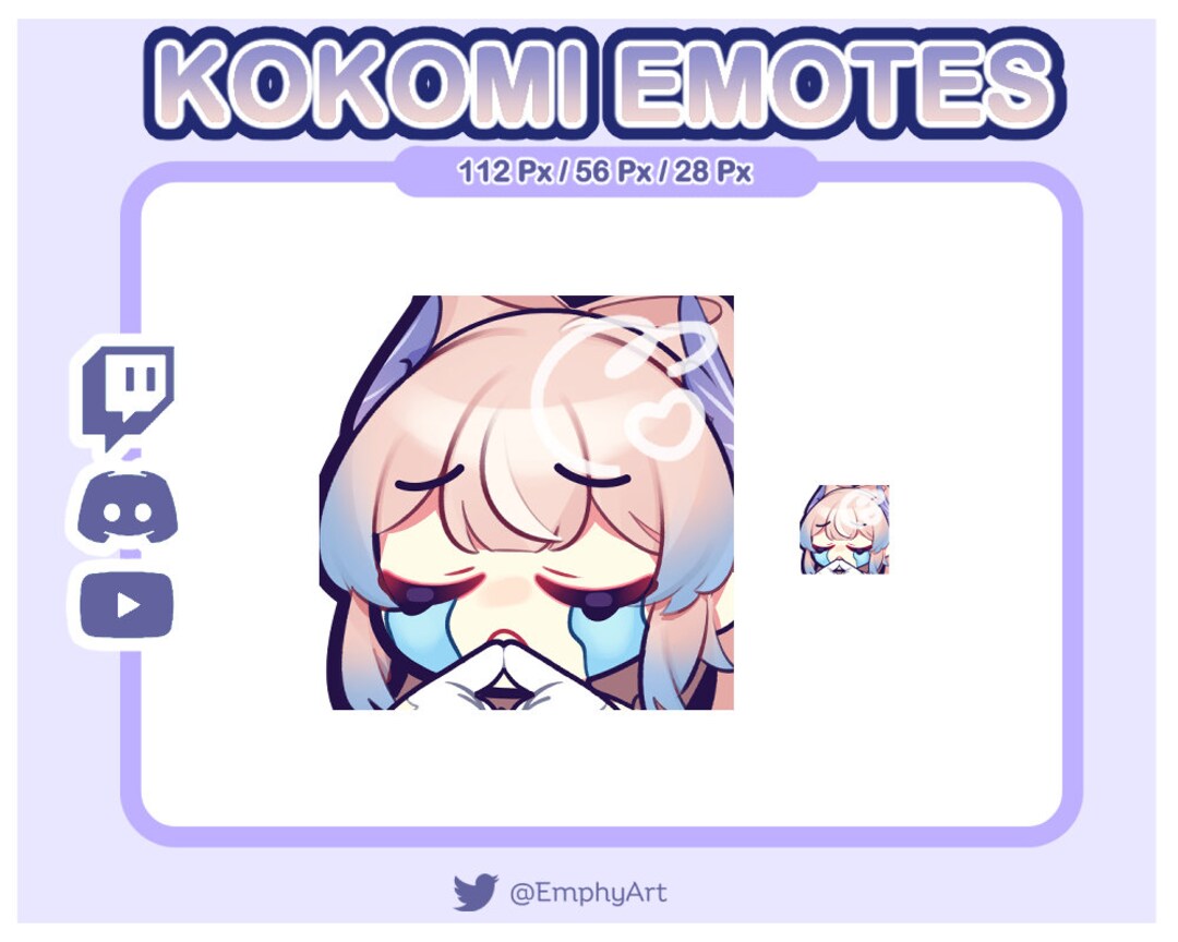 Buy Genshin Impact Kokomi Emote / Stickers for Twitch / Discord ...