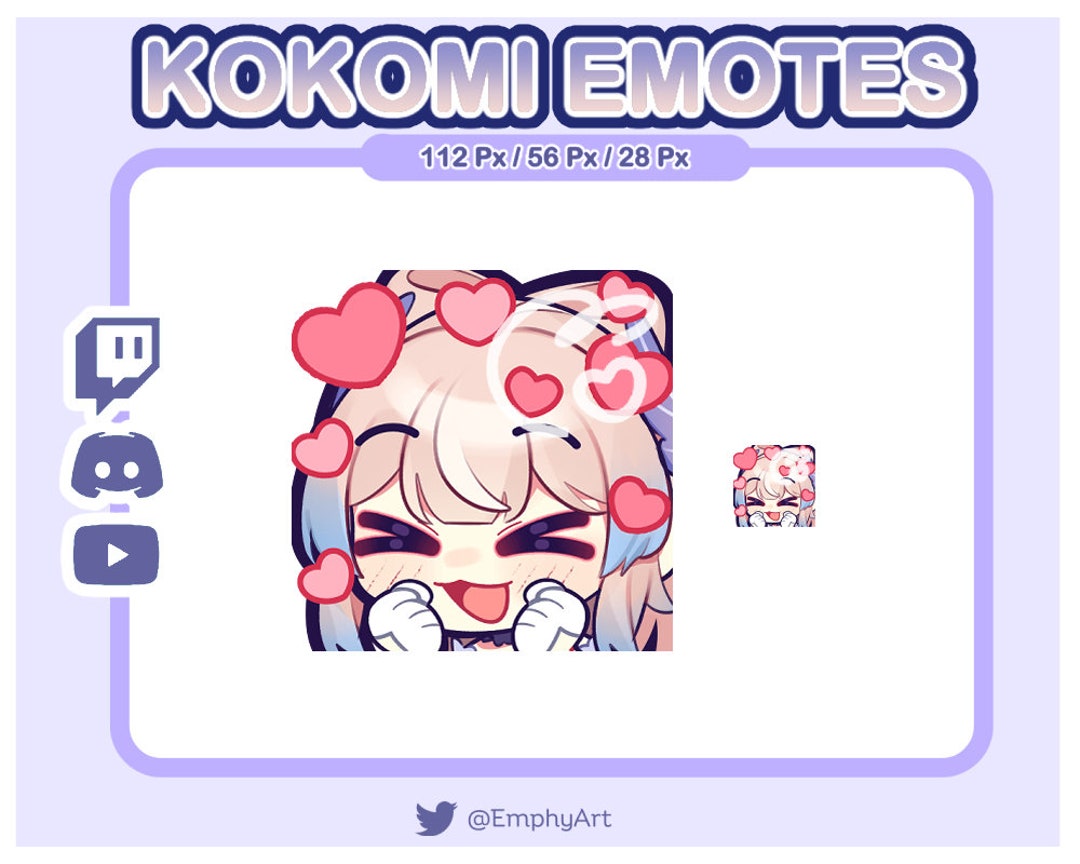 Genshin Impact Kokomi Emote / Stickers for Twitch / Discord / Youtube ...