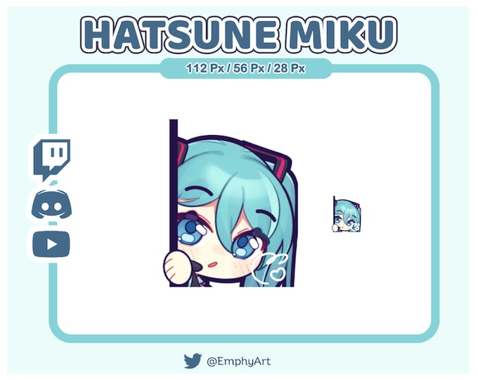 Cute Vocaloid Emotes for Twitch Youtube Discord | P2U Emotes | Rin Len ...