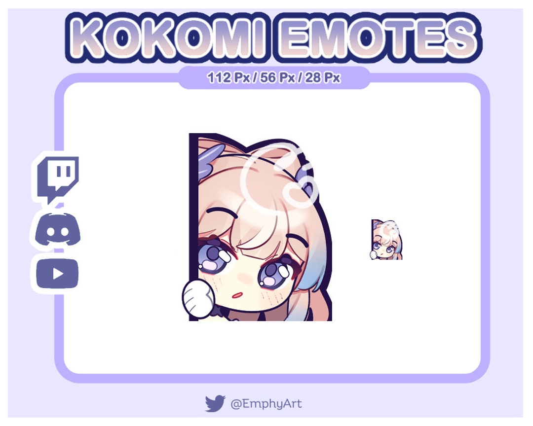 Genshin Impact Kokomi Emote / Stickers for Twitch / Discord / Youtube ...