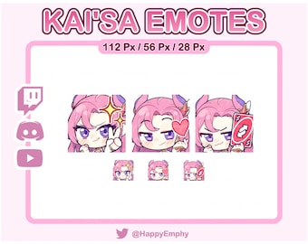 League of Legends Kai'sa Emote / Stickers for Twitch / - Etsy