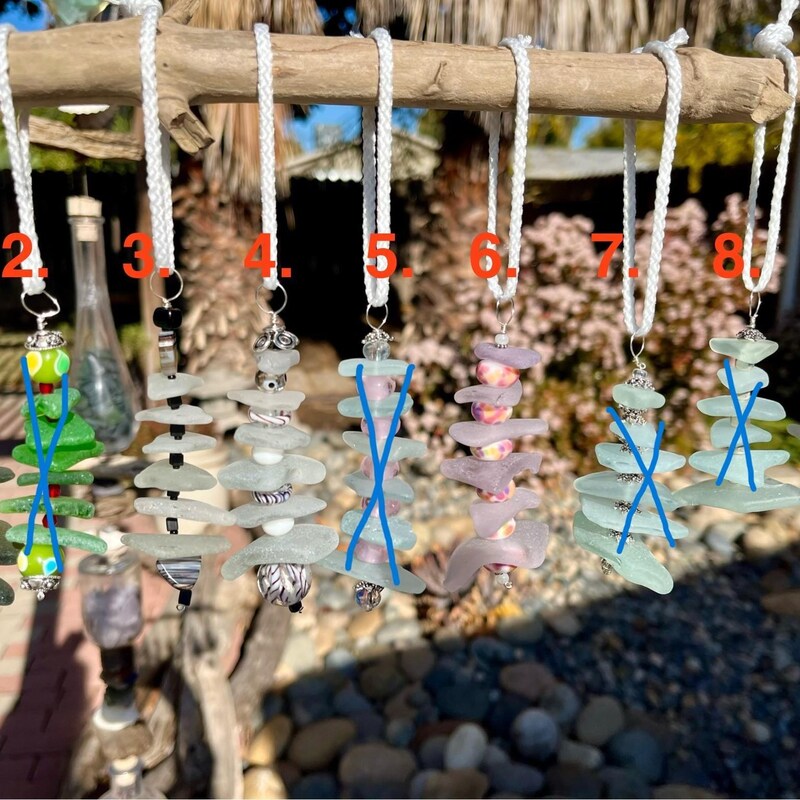 Sea Glass Tree Ornaments - Etsy