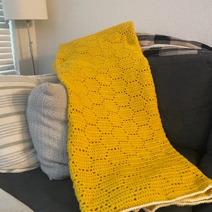 Honeycomb Blanket Crochet Pattern (pattern Only) - Etsy