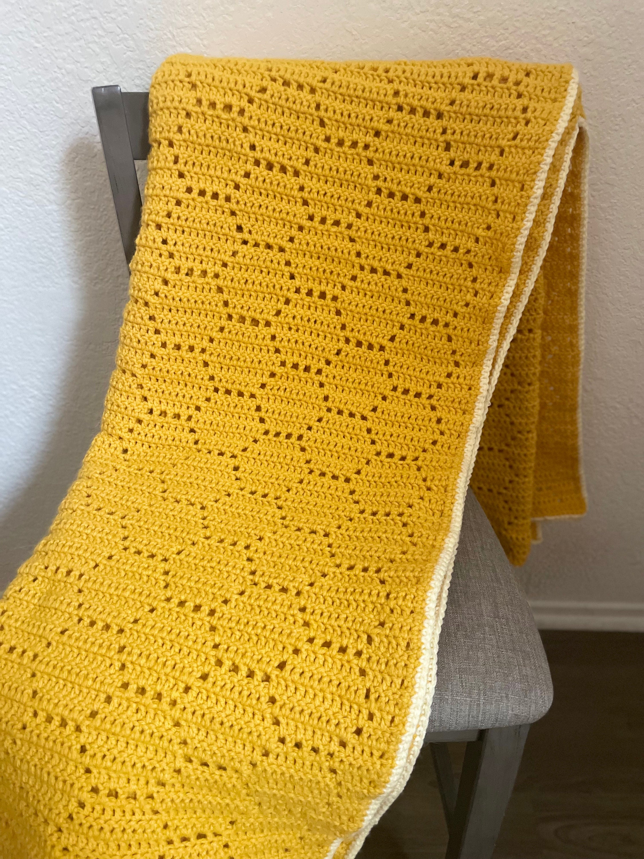 Honeycomb Blanket Crochet Pattern (pattern Only) - Etsy