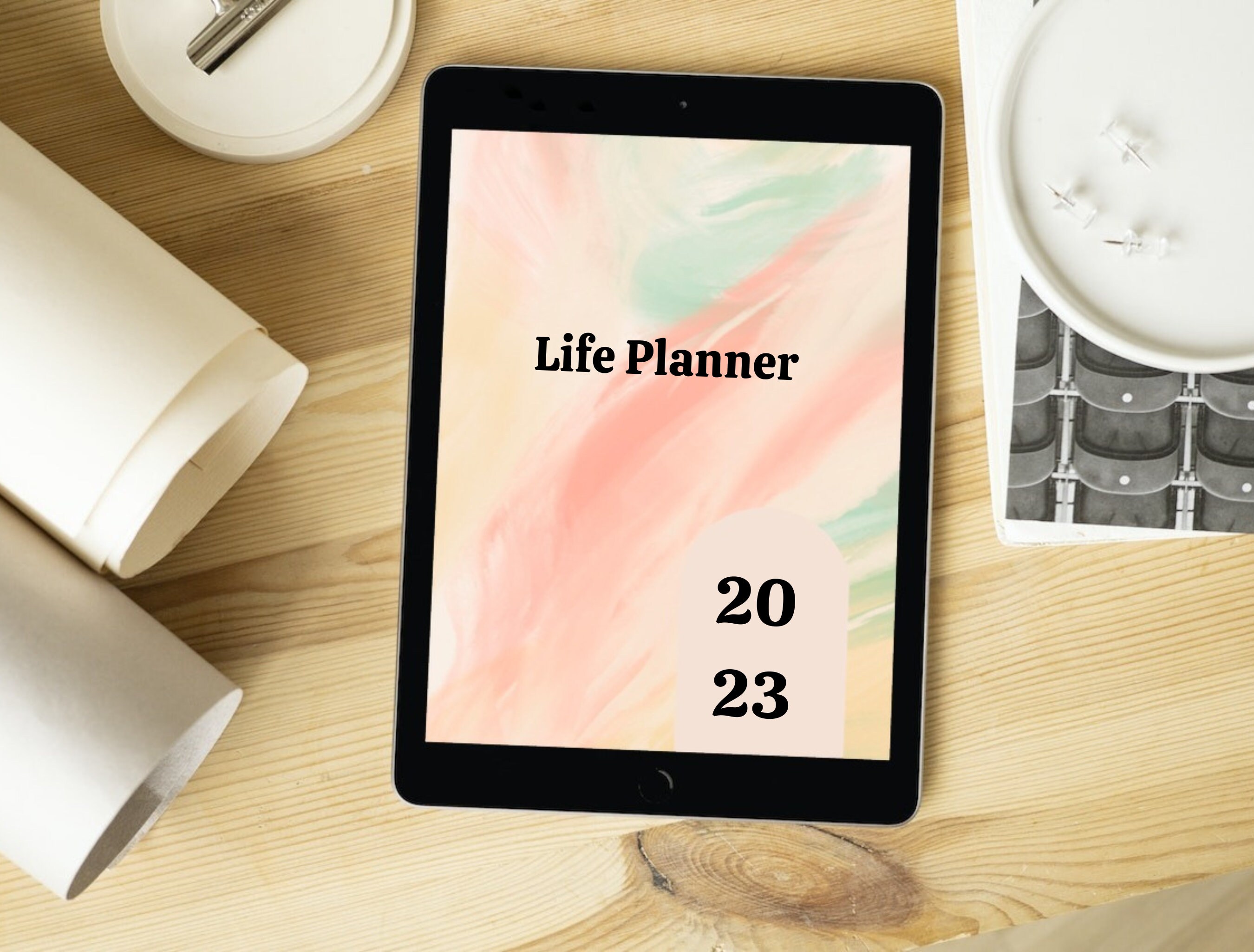 Digital Planner Covers PNG, Watercolour Minimalist Aesthetic Goodnotes ...