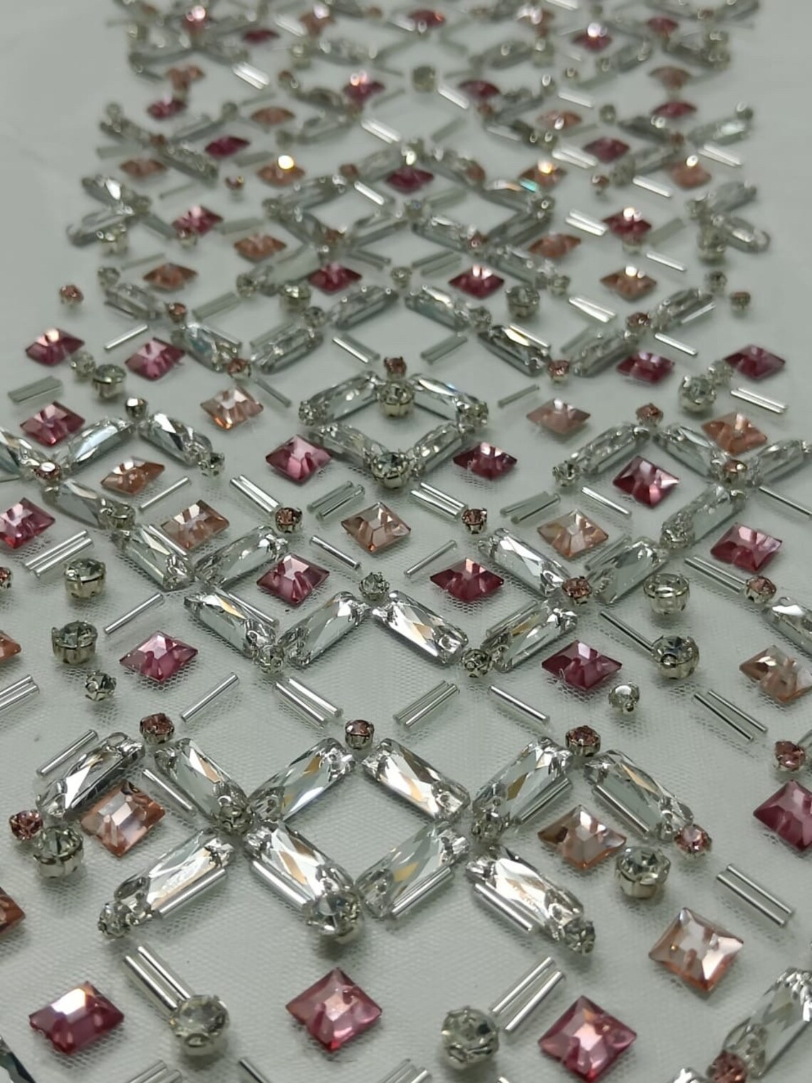 Panel Hand Embroidery With Glass Crystals and Stones ( for Dress From ...