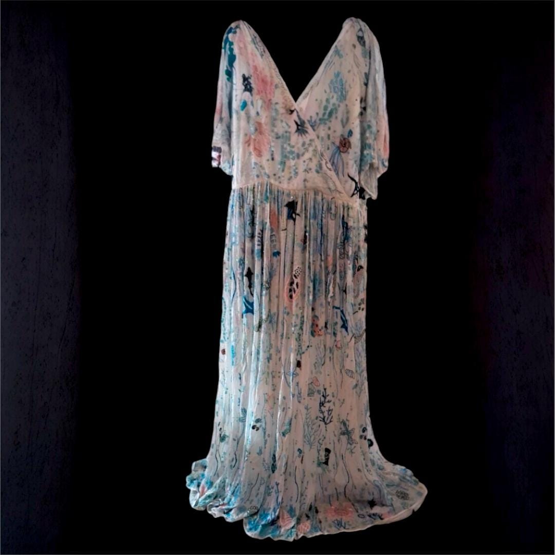Haute Couture Custom Made Dress Inspired by the Vast Sea and Beyond - Etsy