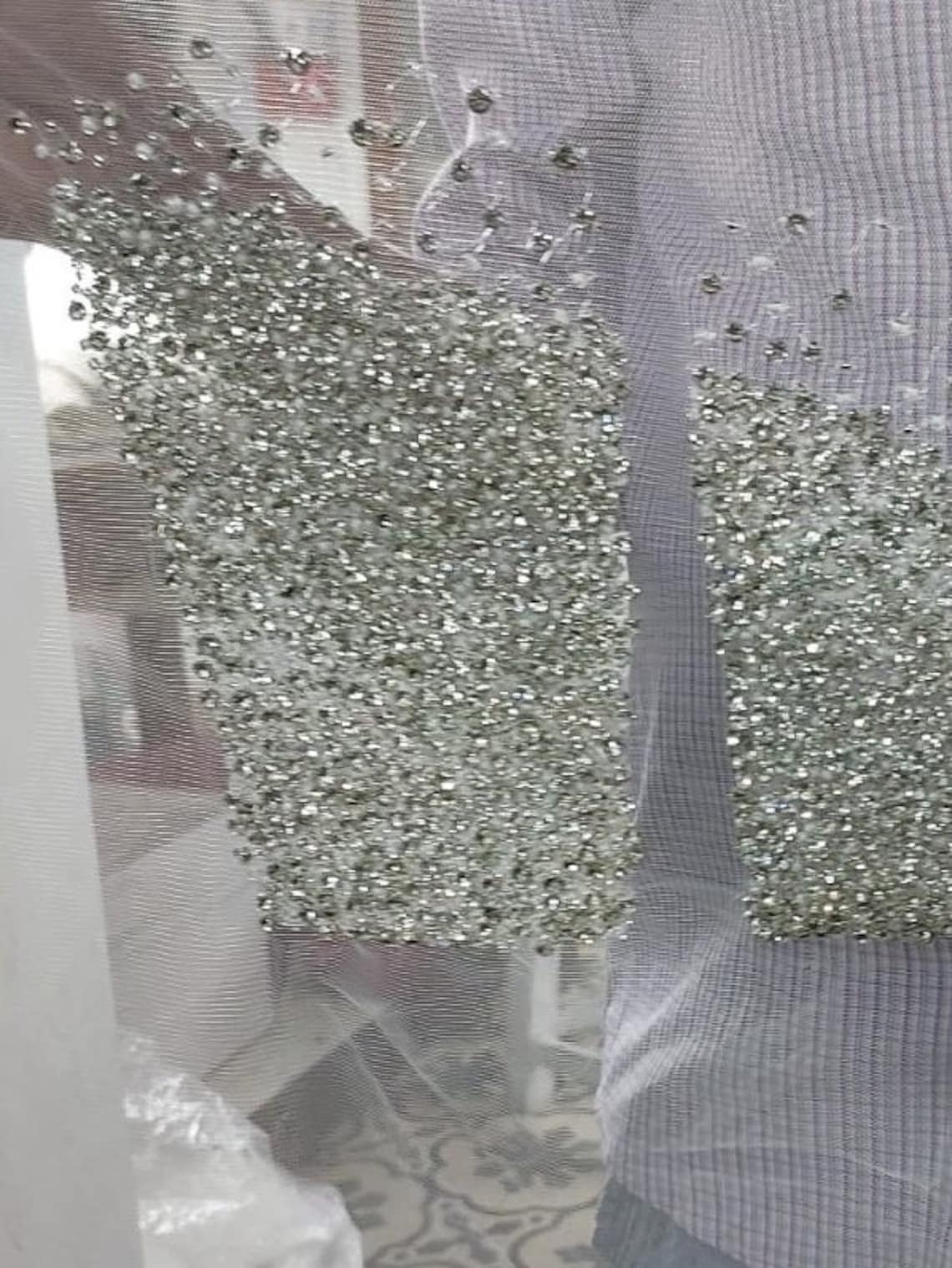All Over Crystal Swarovski Rhinestone Exquisite Haute Couture Hand ...