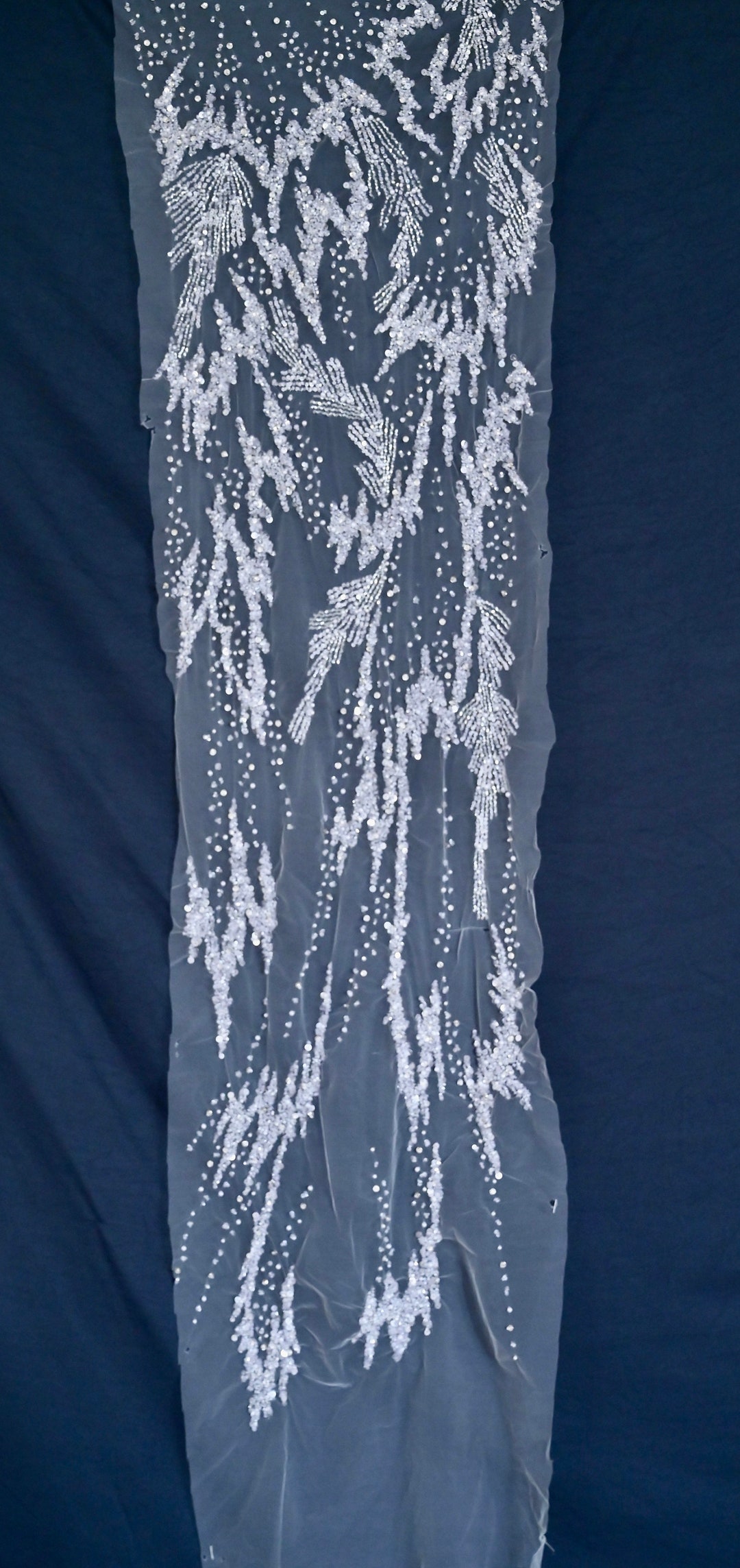 Prom Dress Bold Hand Embroidery Fabric for Sherri Hill Dress, Oscar De ...