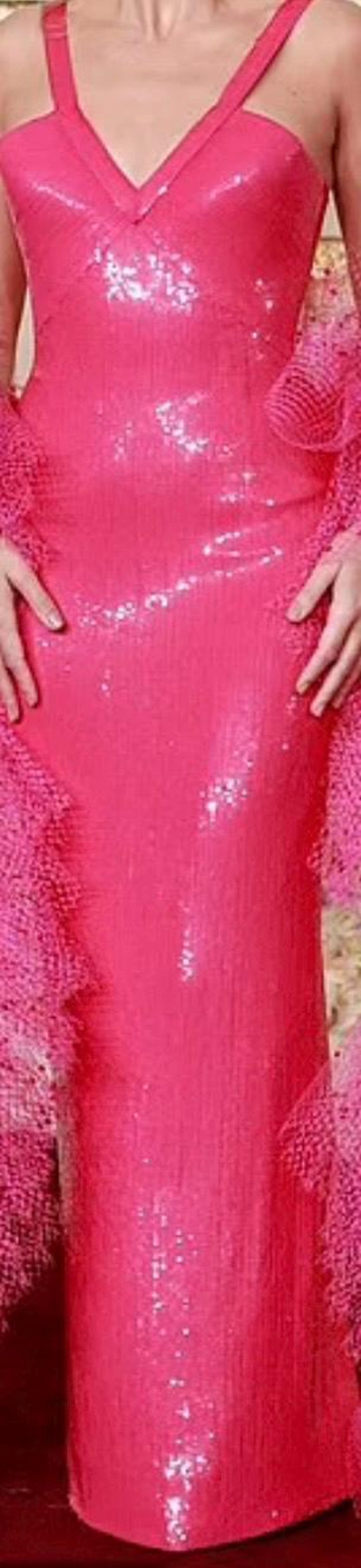 Buy Inspired by Margot Robbie Barbie Pink Dress Barbie Pink Sequin ...