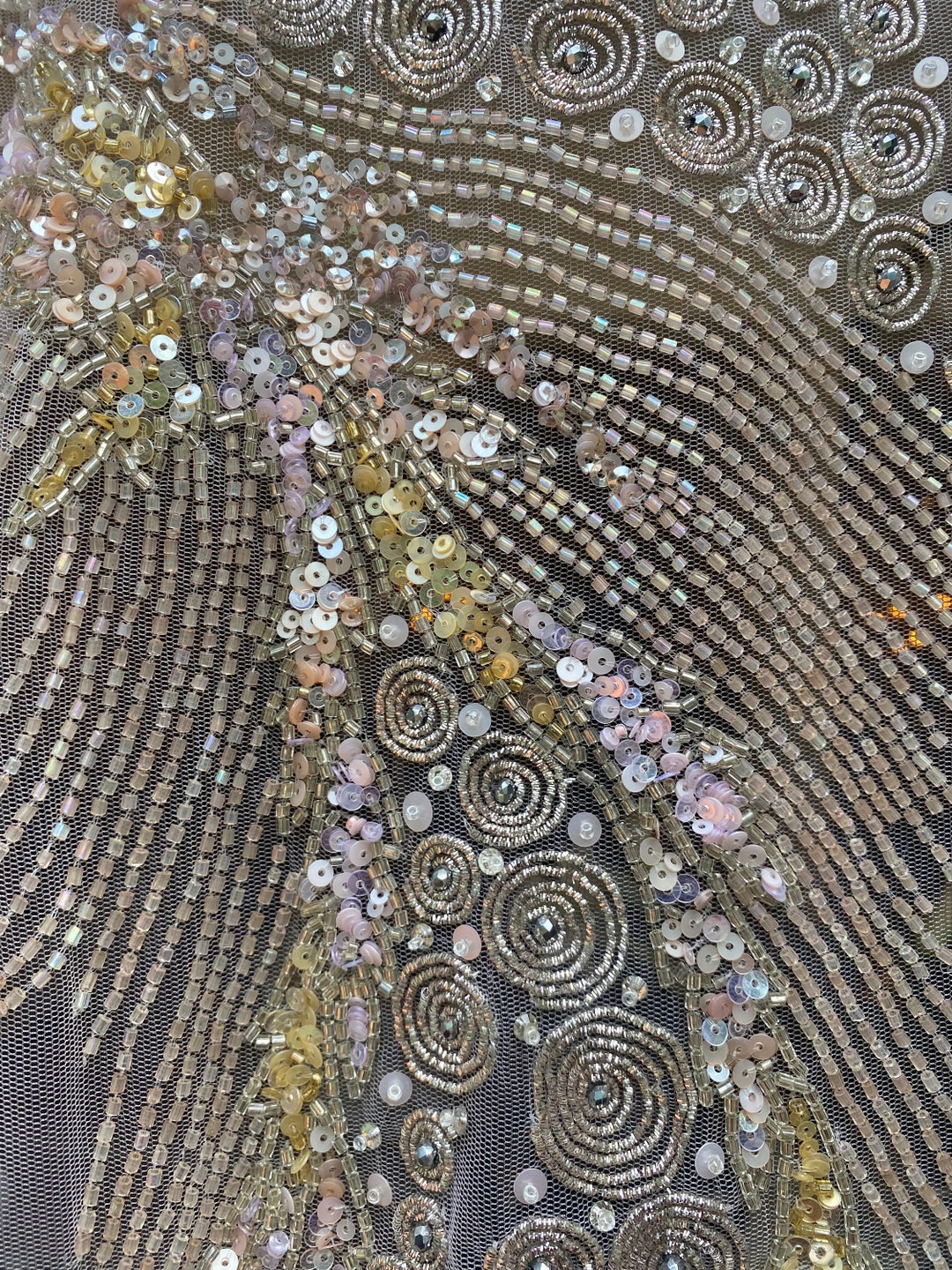 Hand Embroidery Haute Couture Fabric , Delicate Balance of Color’s for ...