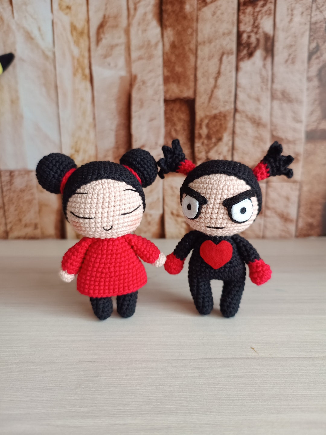 Amigurumi Doll Pucca and Garu Amigurumi, Valentine's Day - Etsy