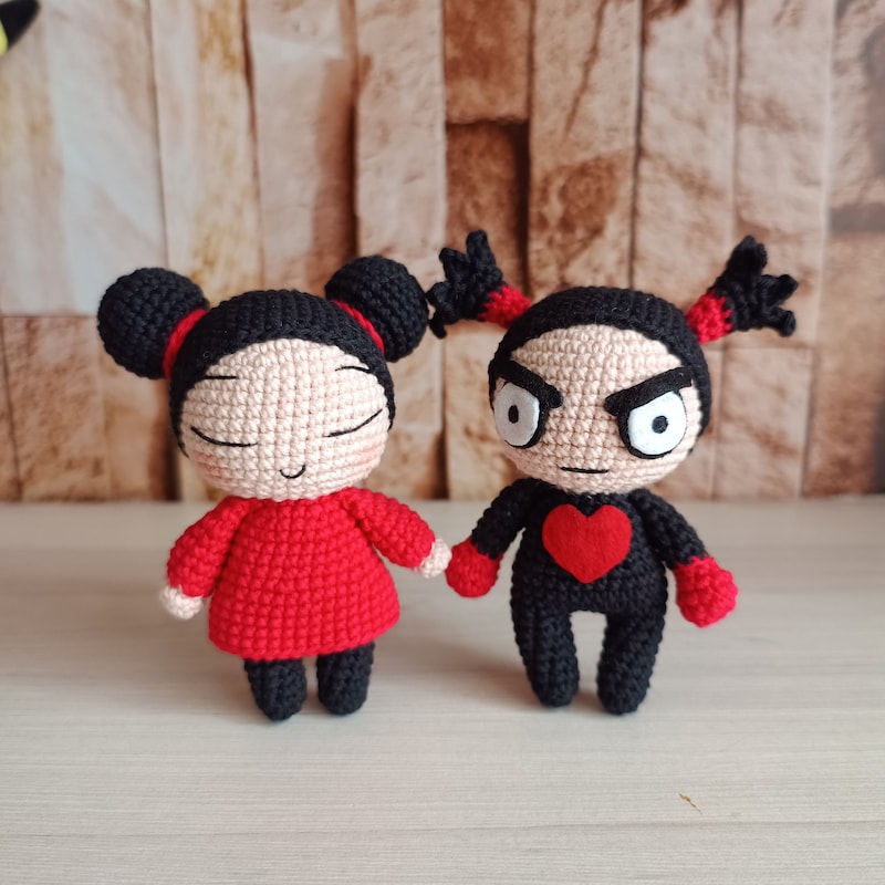 Pucca and Garu Plush - Etsy