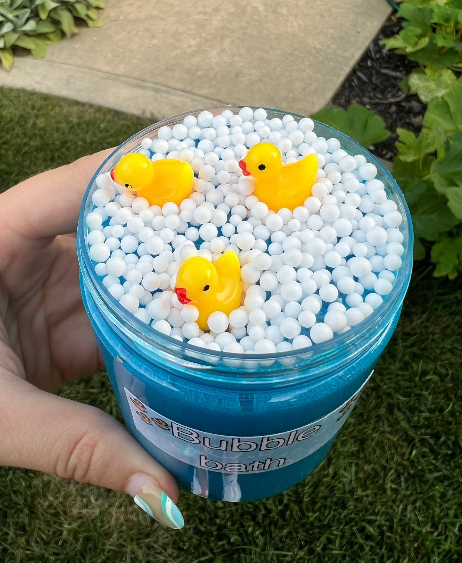 Bubble Bath Rubber Duck Ocean Breeze Scented Clear Glossy - Etsy