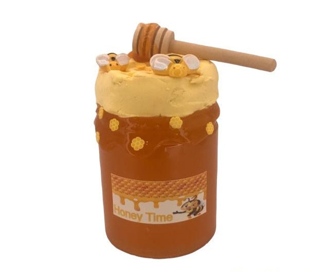 DIY Honey Time Scented Clear Jelly Slime With Honeycomb Clay and Bee - Etsy
