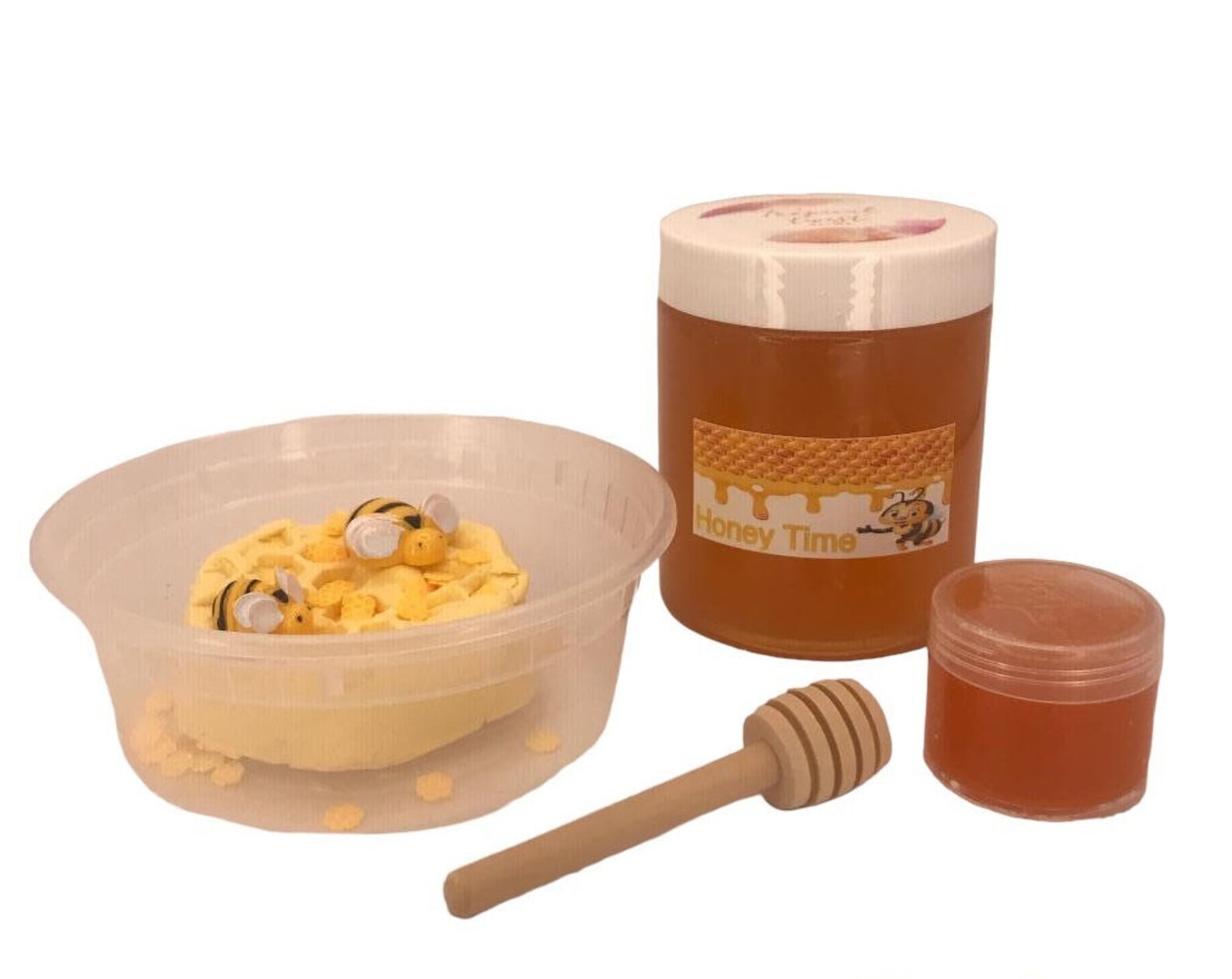 DIY Honey Time Scented Clear Jelly Slime With Honeycomb Clay - Etsy