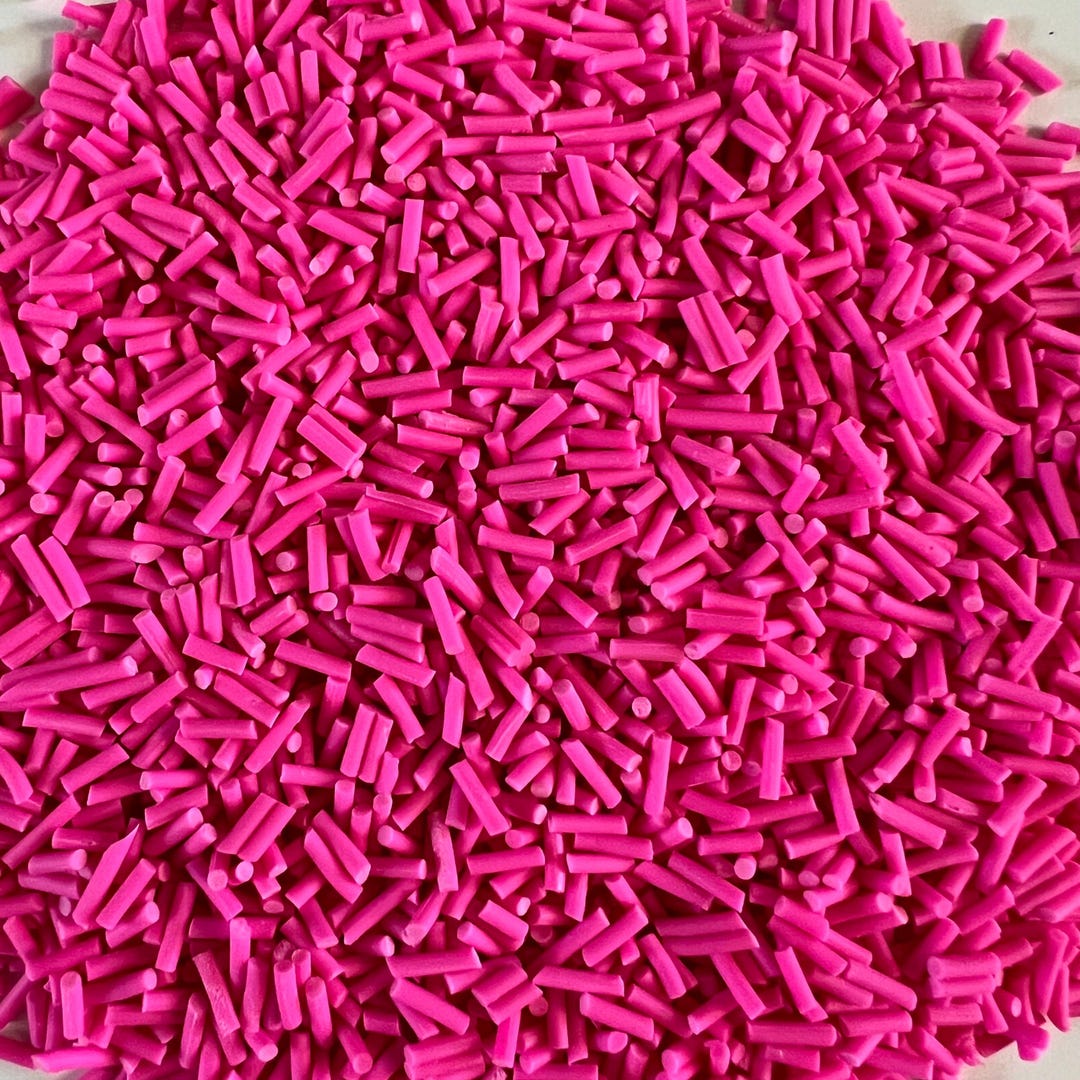 50 Grams Bright Hot Pink Fake Food Fimo Slices Slime Polymer Clay ...