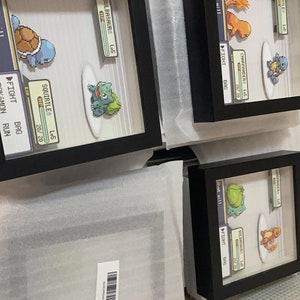 Pokemon Shadowbox Framed Diorama Framed Red Blue Firered - Etsy
