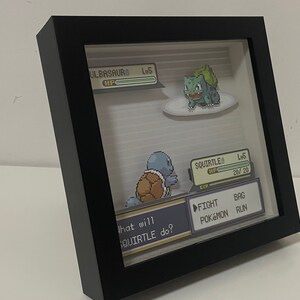 Pokemon Shadowbox Framed Diorama Framed Red Blue Firered - Etsy