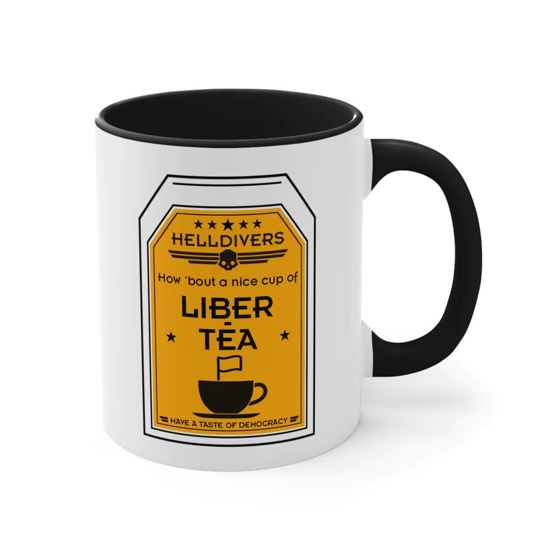 Helldivers 2 Inspired How 'bout a Nice Cup of LIBERTEA Mug Coffee Mug ...