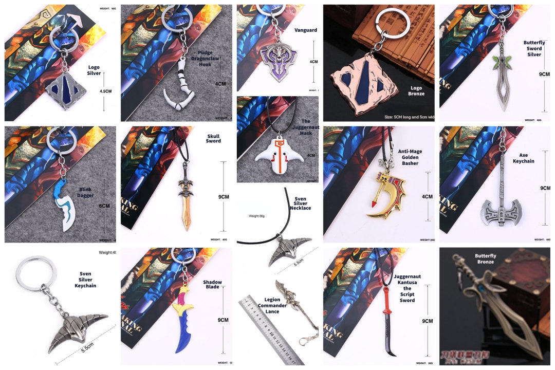 DOTA Weapon Keychains Blunt Prop Display Cosplay - Etsy