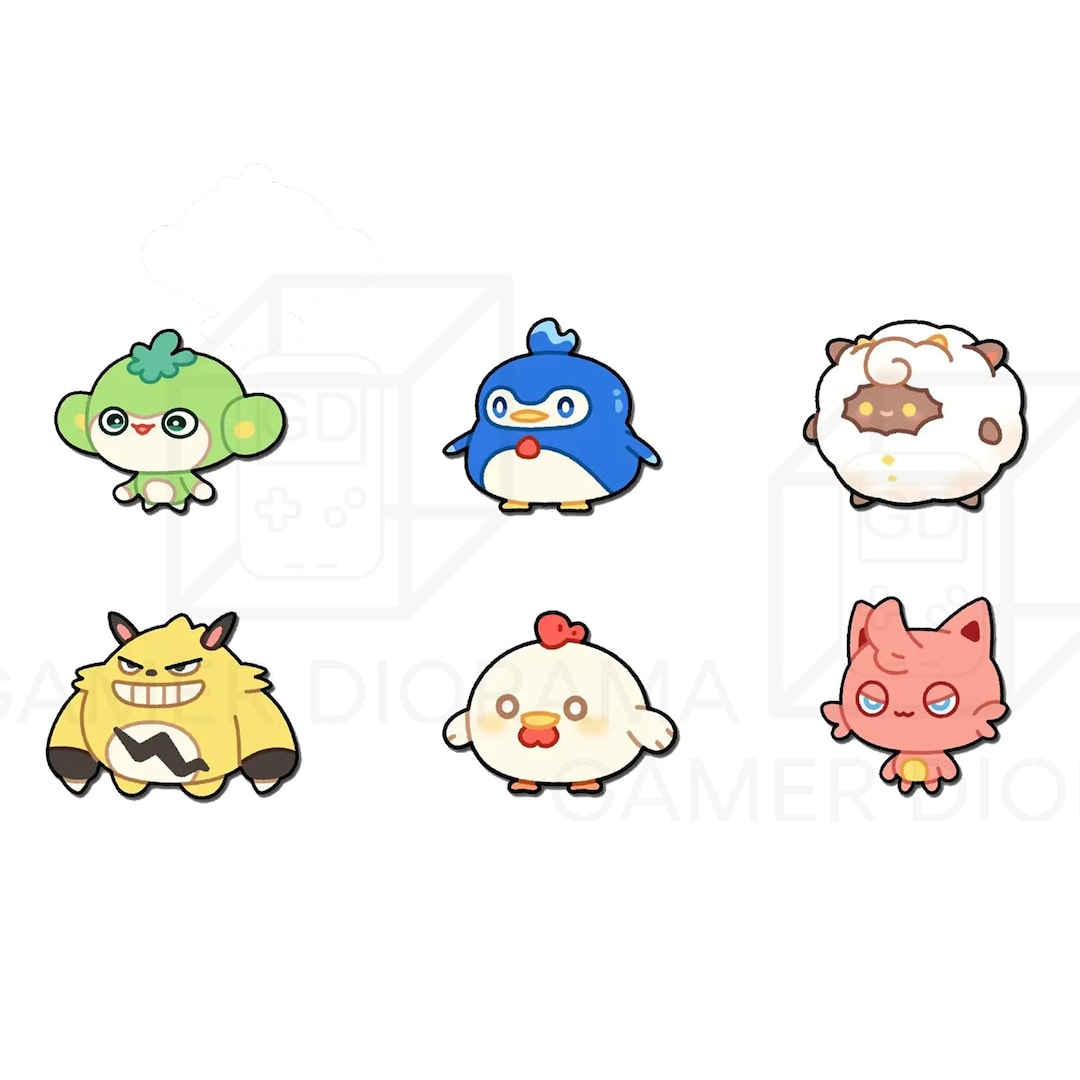 Palworld Pins Brooch Lamball Grizzbolt Chikipi Pengulet Cattiva Tanzee ...