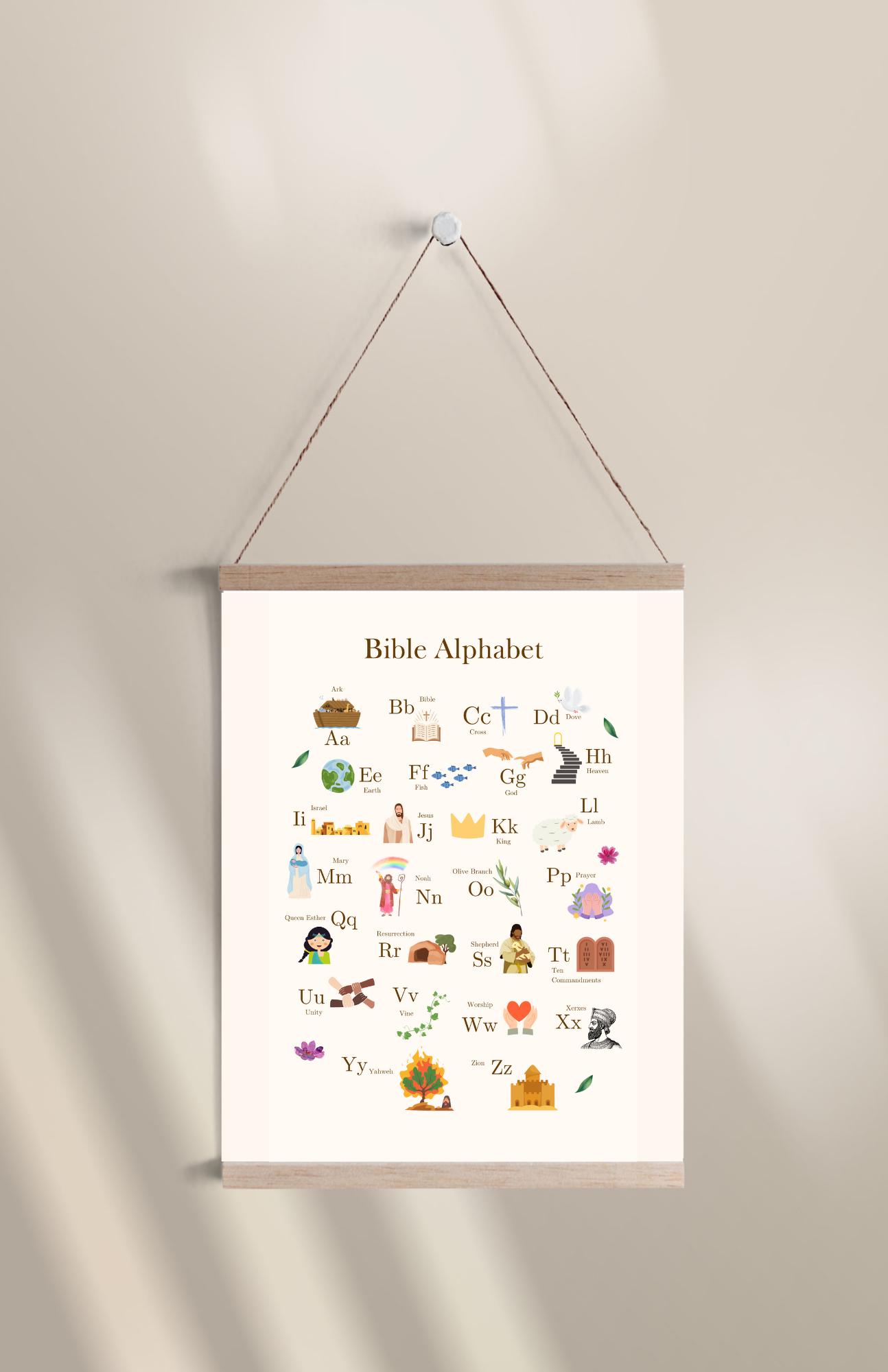 Bible Alphabet Poster | Homeschool | Christian | Preschool | Digital ...