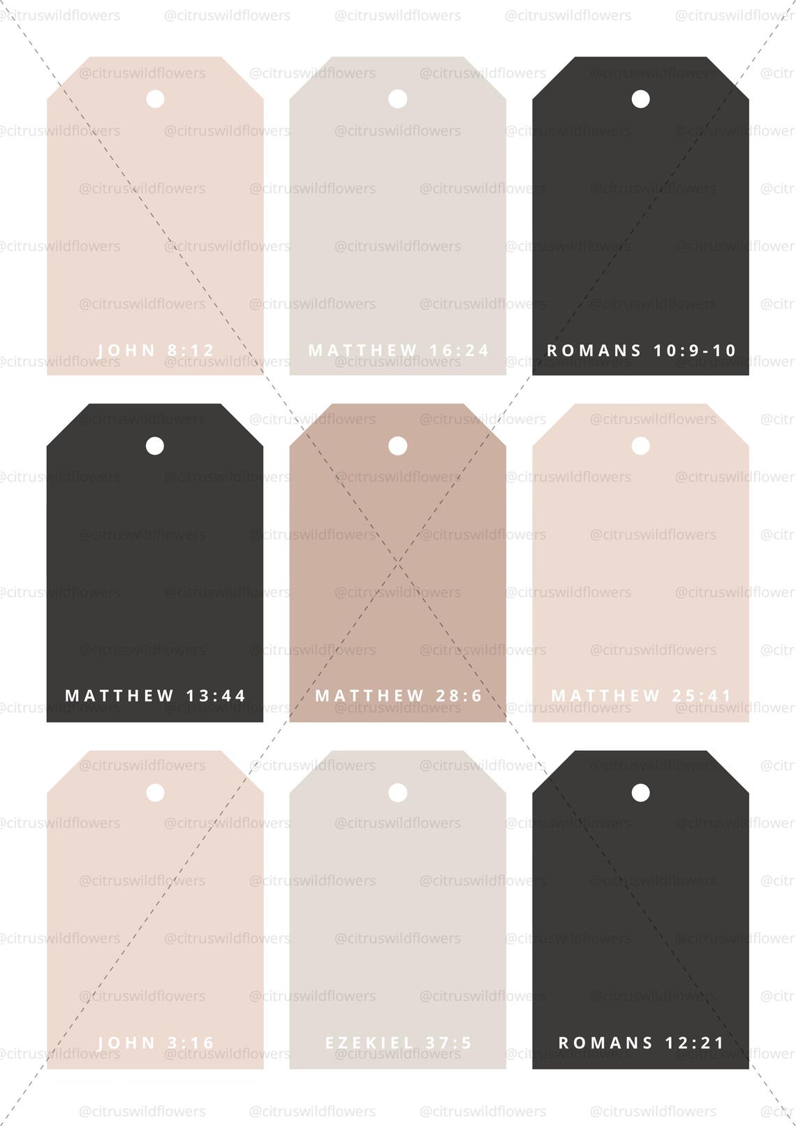 Christian Halloween Treat Bag Tags | Printable Faith Based Candy Labels ...