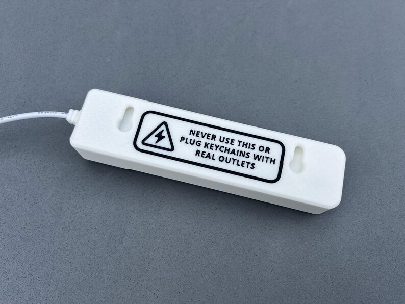 Power Strip Key Holder With 4 Plug Keychains - Etsy