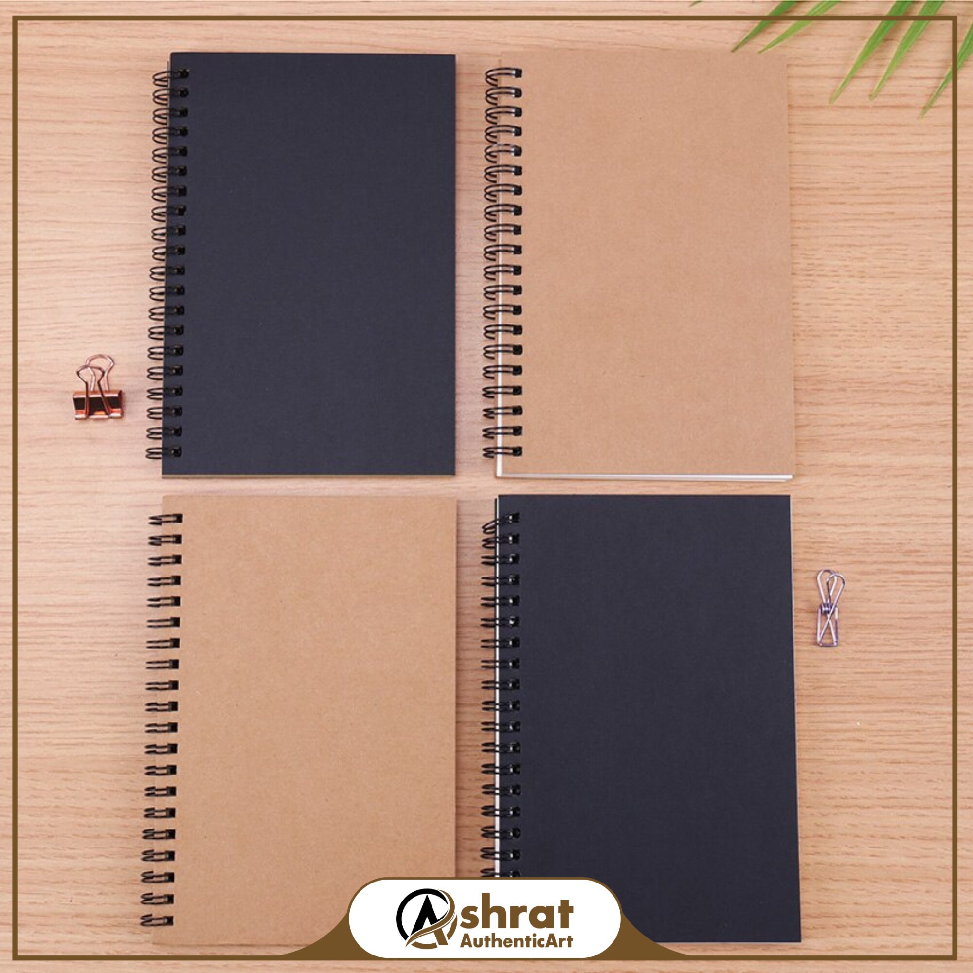 Retro Spiral Coil Sketchbook Kraft Paper Notebook for Sketching ...
