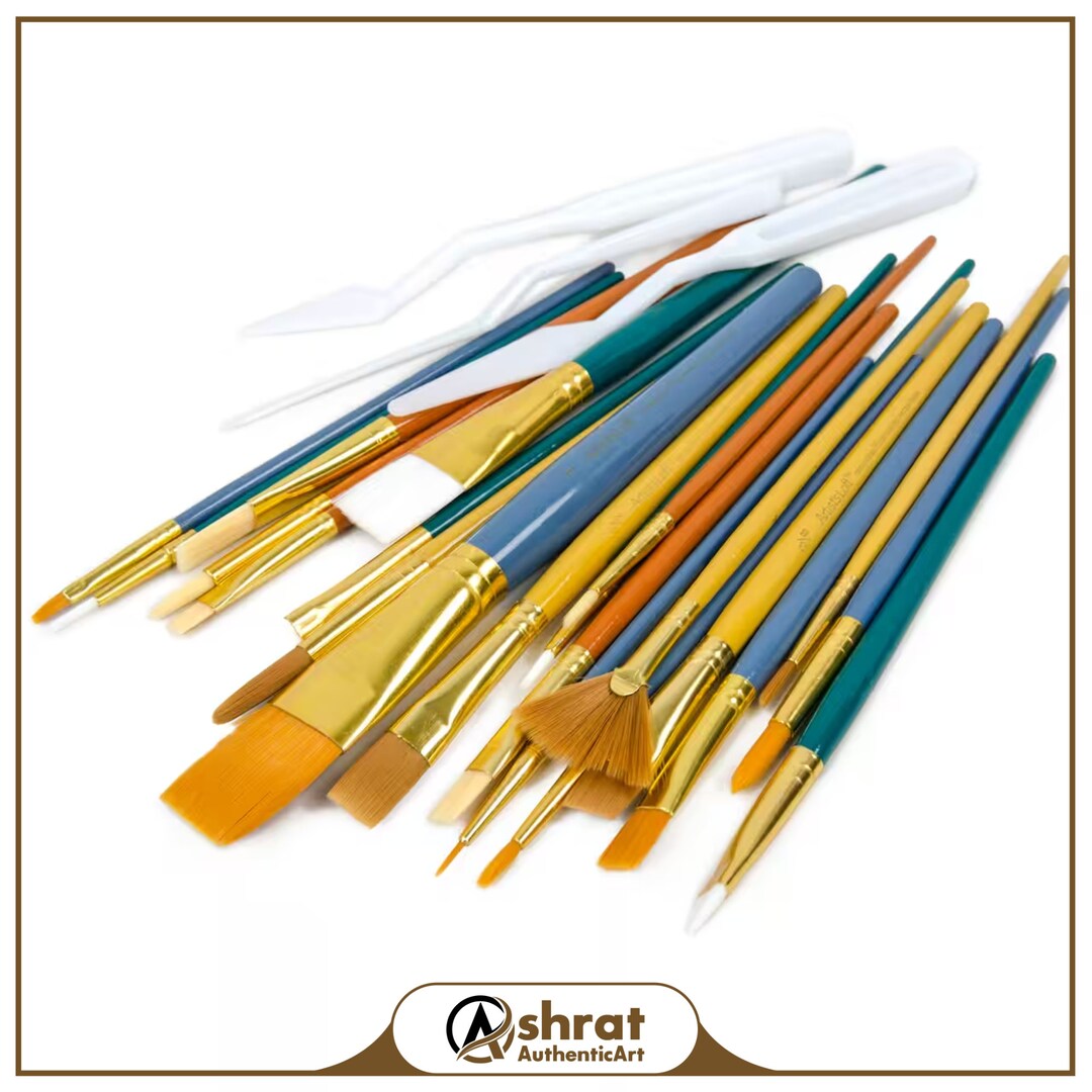 Artist's Loft 25-piece Super Value Long Detail Paint Brush Set-for ...
