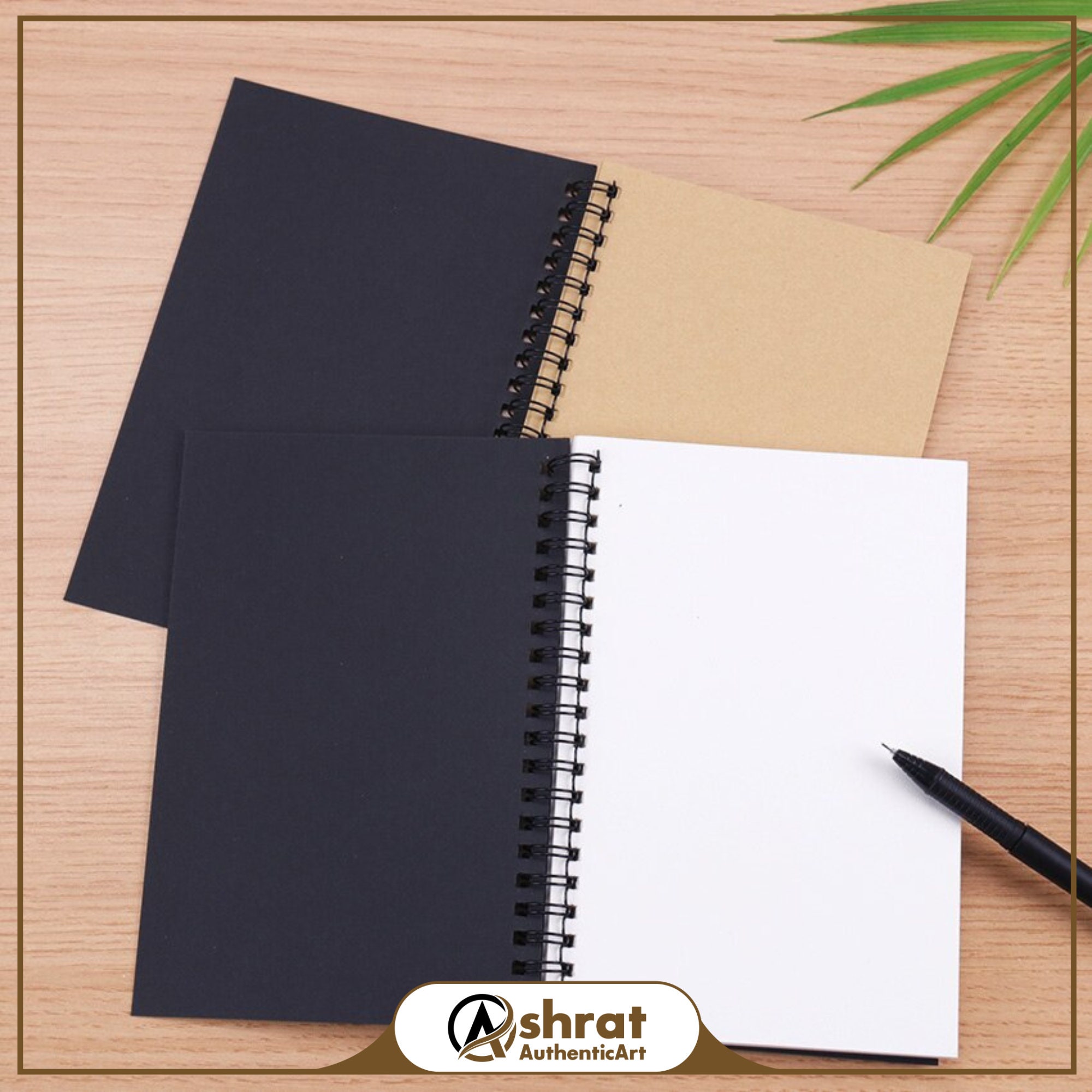 Retro Spiral Coil Sketchbook Kraft Paper Notebook for Sketching ...