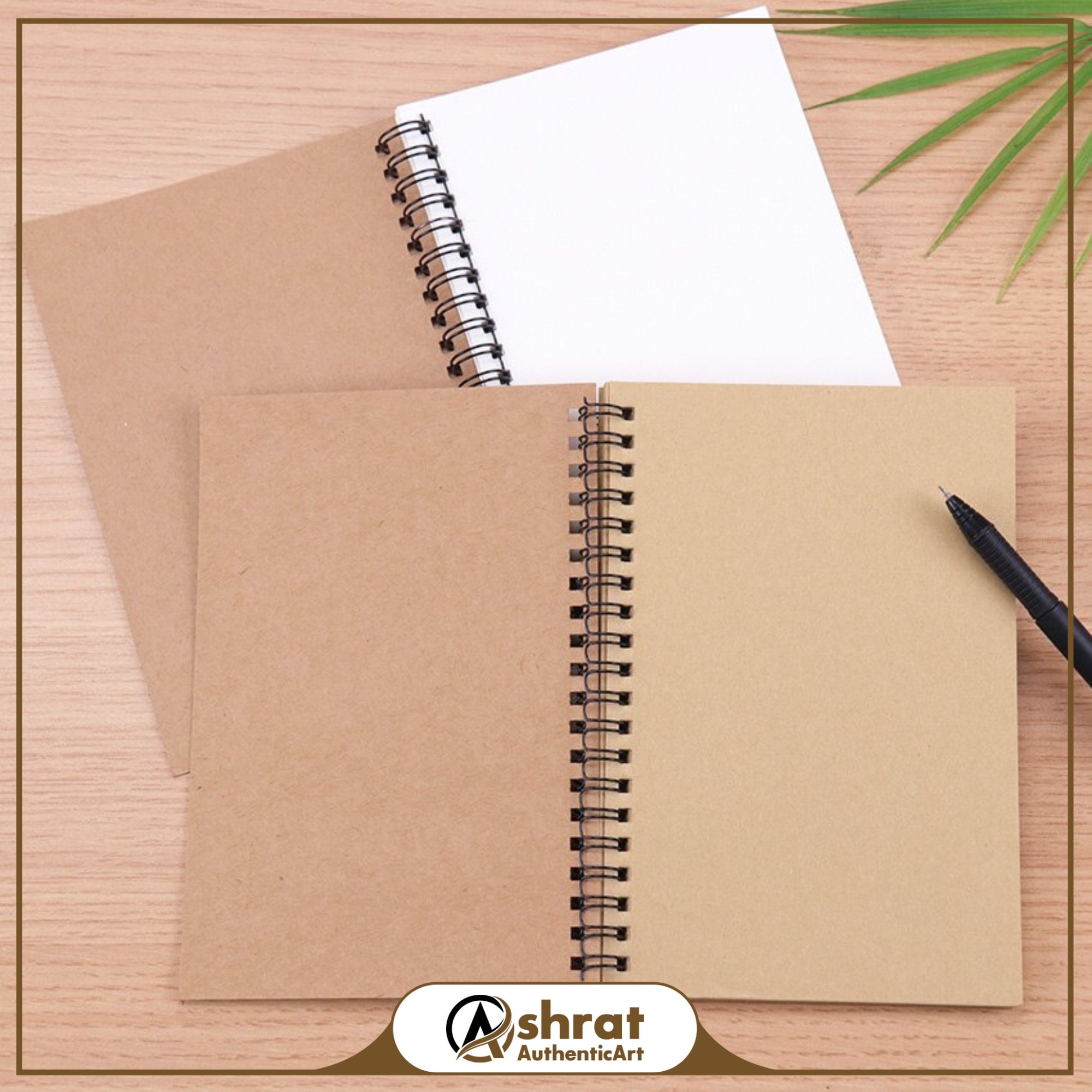 Retro Spiral Coil Sketchbook Kraft Paper Notebook for Sketching ...