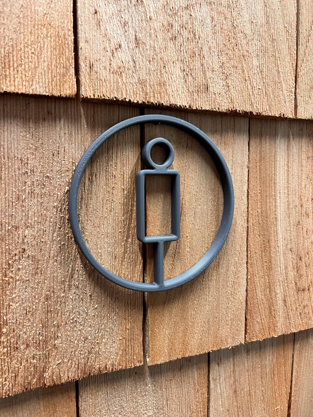 3D Printed Bathroom Sign Unisex/male/female, Round 14cm Diameter, PLA ...