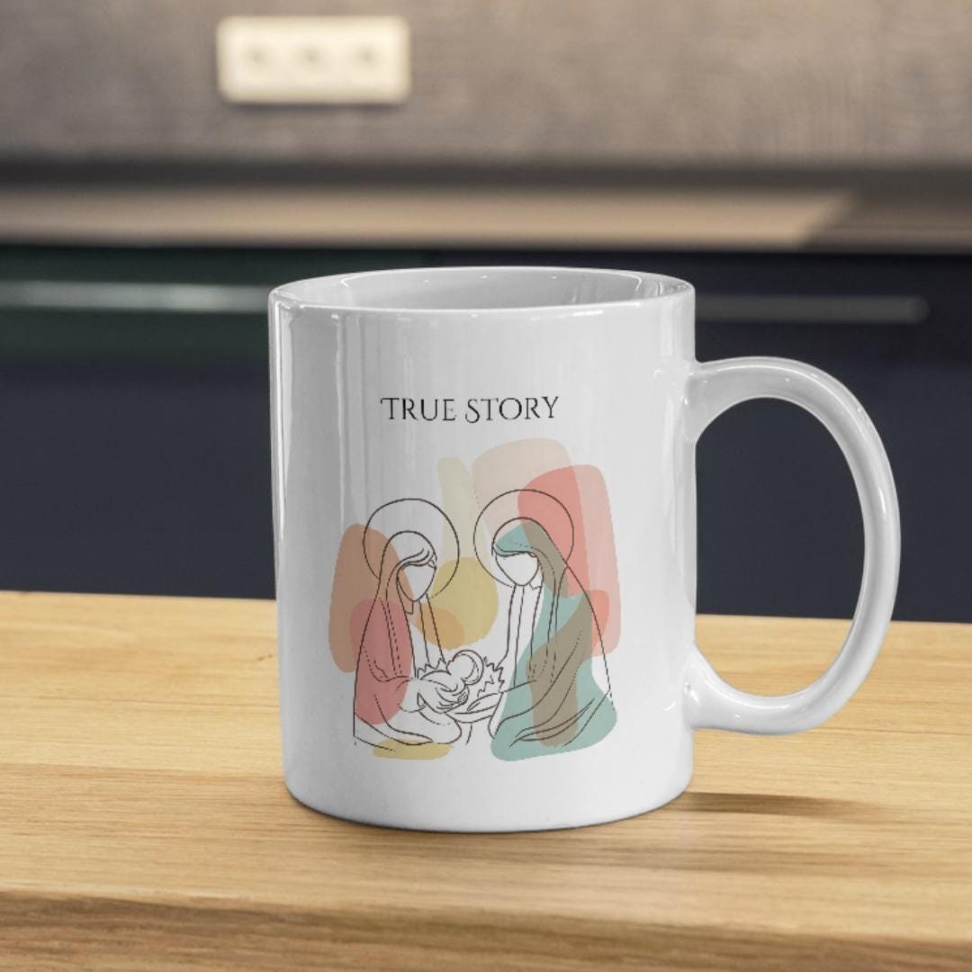 Nativity Mug, Christian Mug, Christmas Coffee Mug, Nativity Scene Mug ...